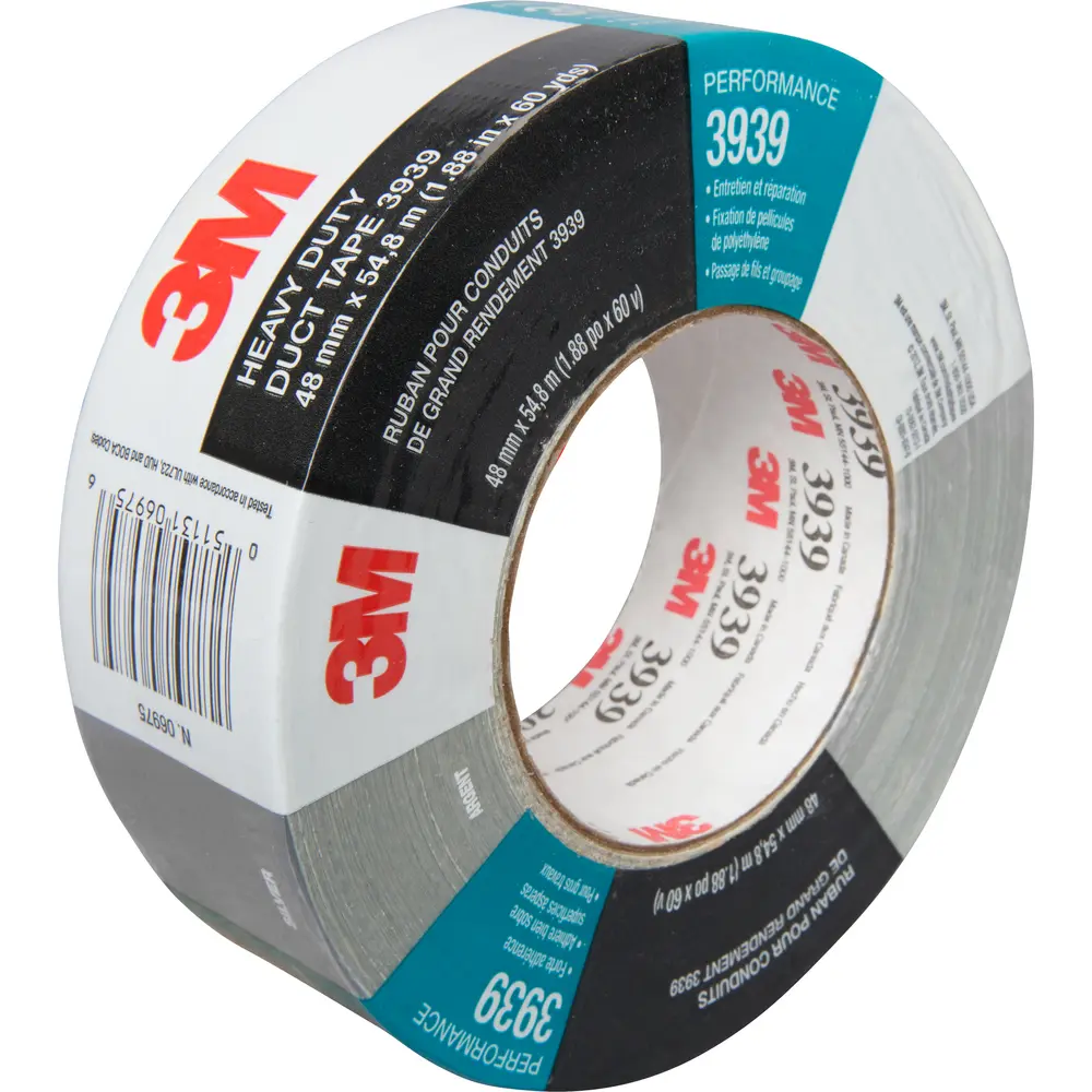 48 mm x 54.8 m Heavy Duty Duct Tape 3939, Silver