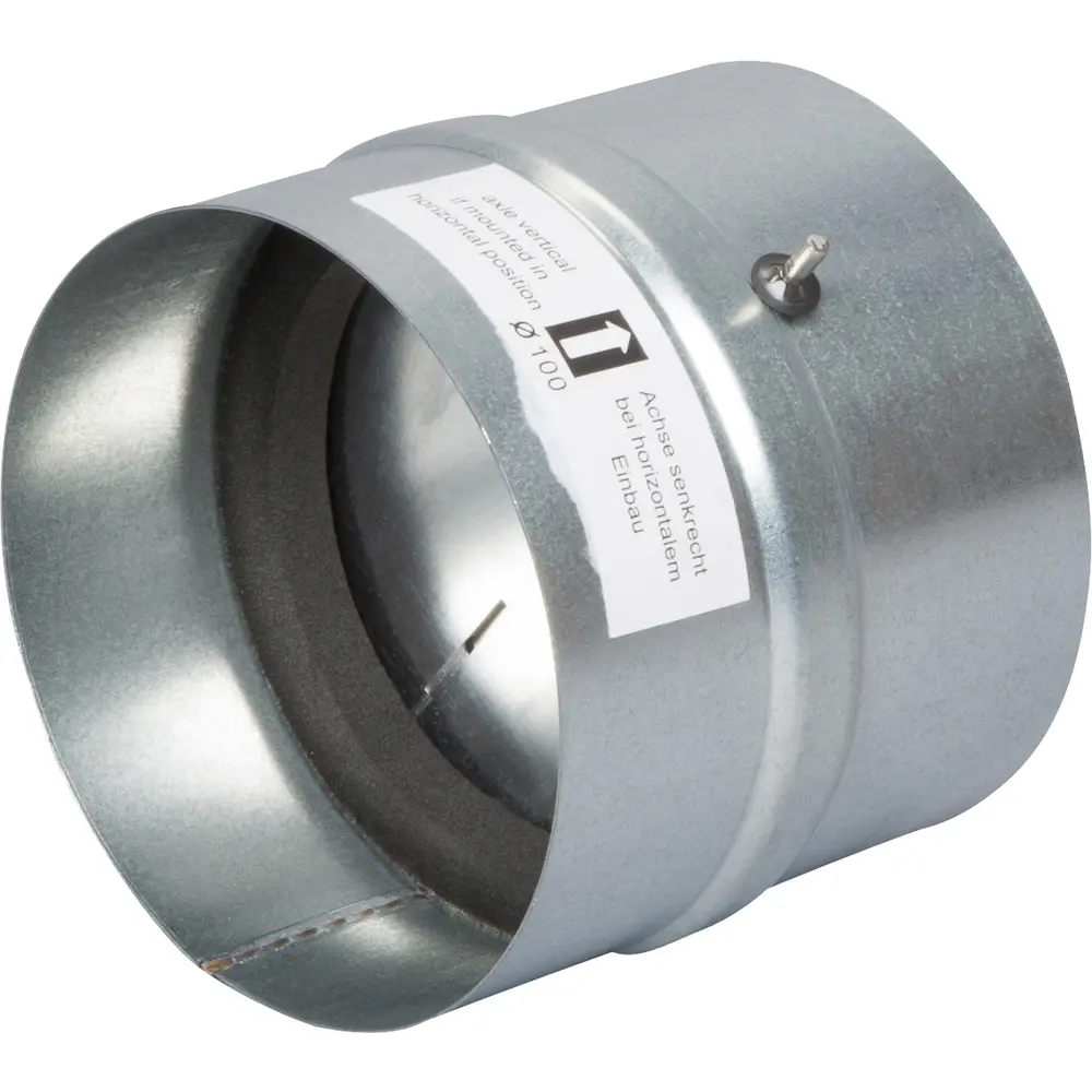 4" Round Metal Backdraft Damper