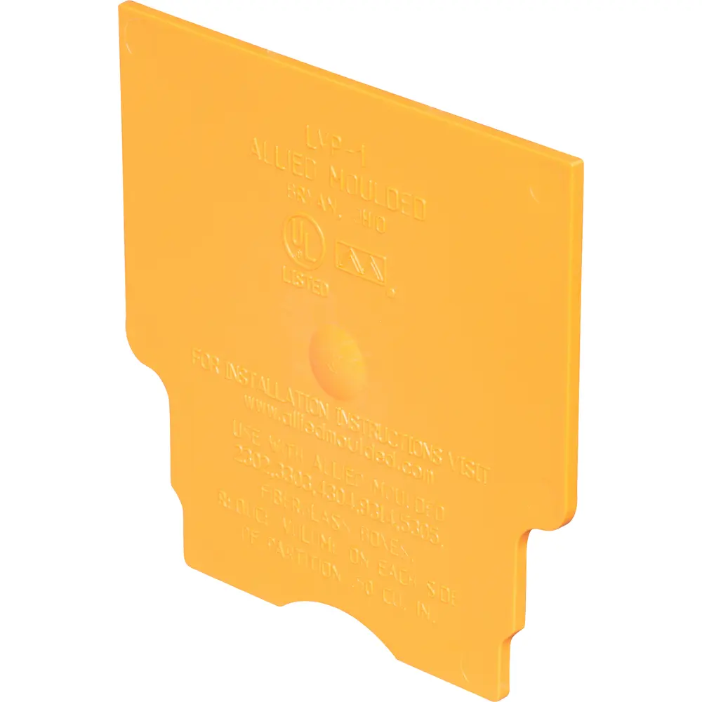 Low Voltage Divider Plate w/ fiberglassBOX™, Orange