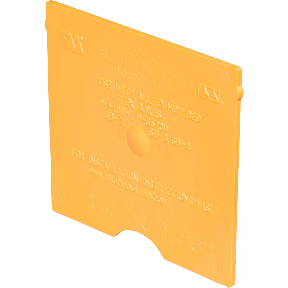 Low Voltage Divider Plate w/ SLIDERBOX®, Orange