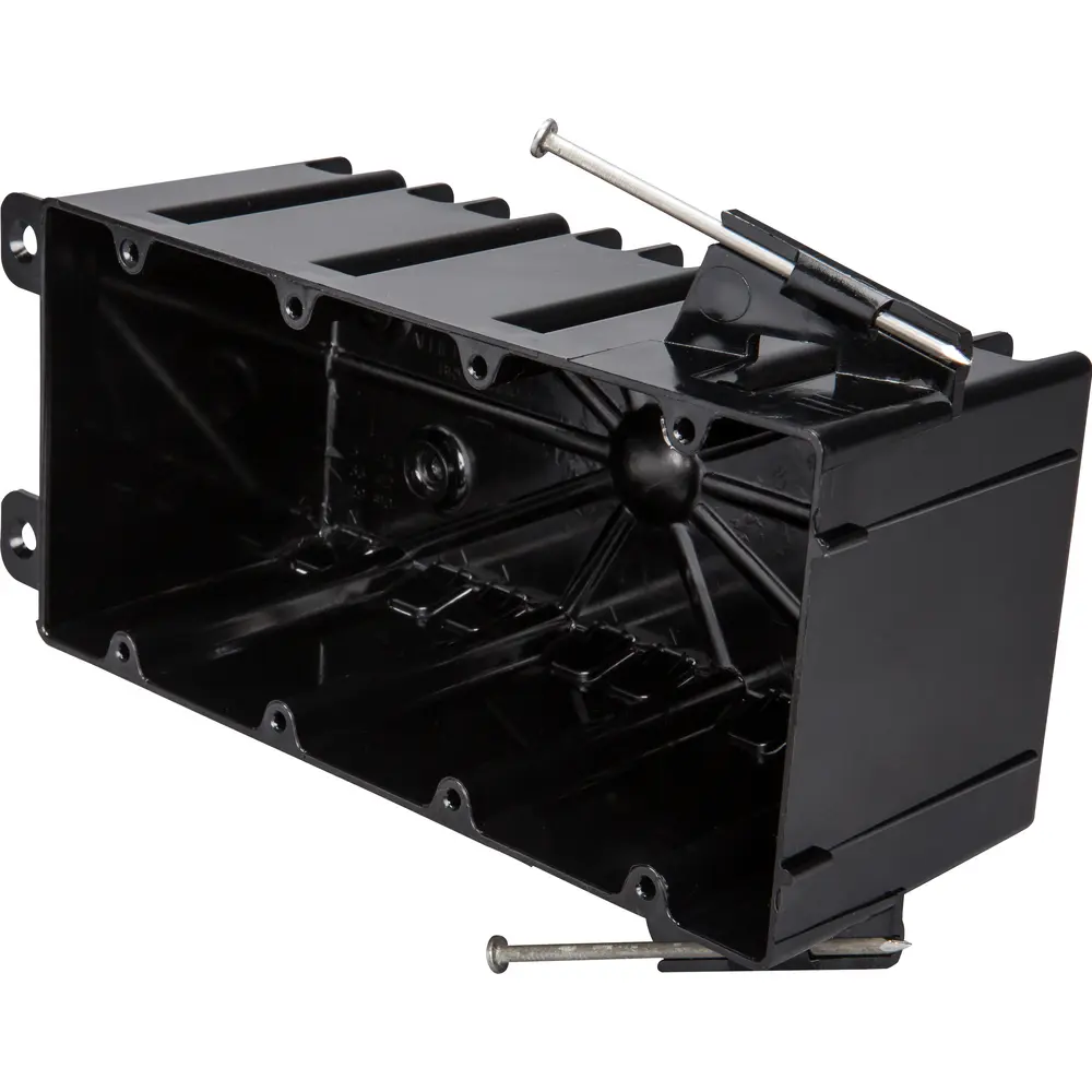 4-Gang Speed Klamps™ Electrical Box w/ Angled Nails, 74.8 Cu. In.
