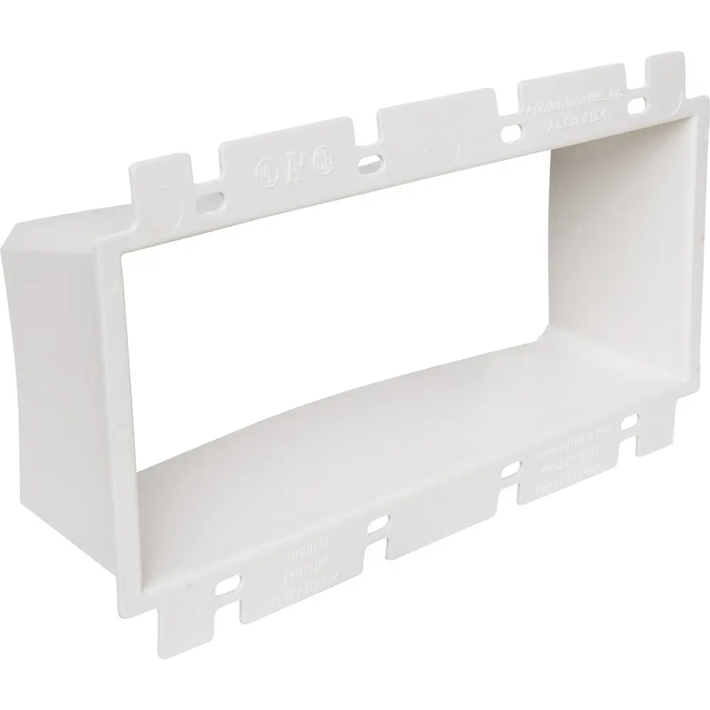 4-Gang Box Extender, White