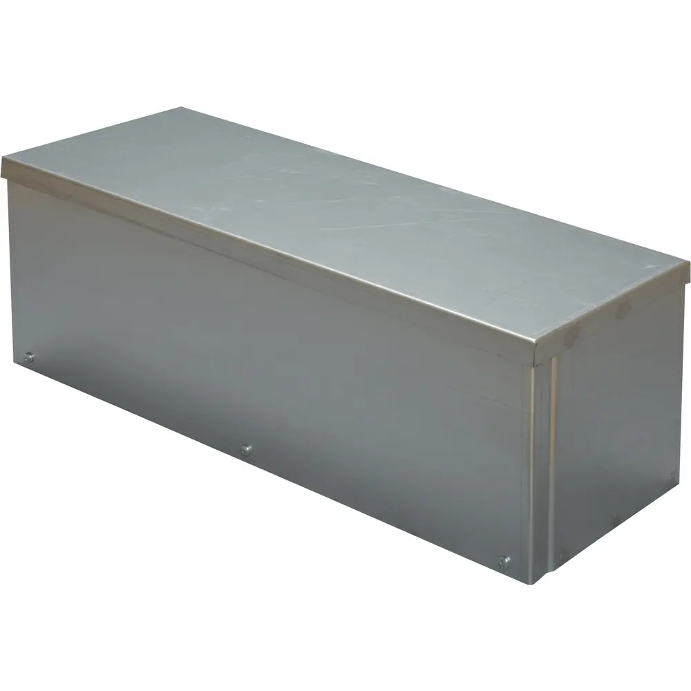 Wiring Trough, Rainproof, 12" x 12" x 36", Steel, Gray