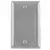 Single-Gang Blank Wall Plate, Stainless Steel