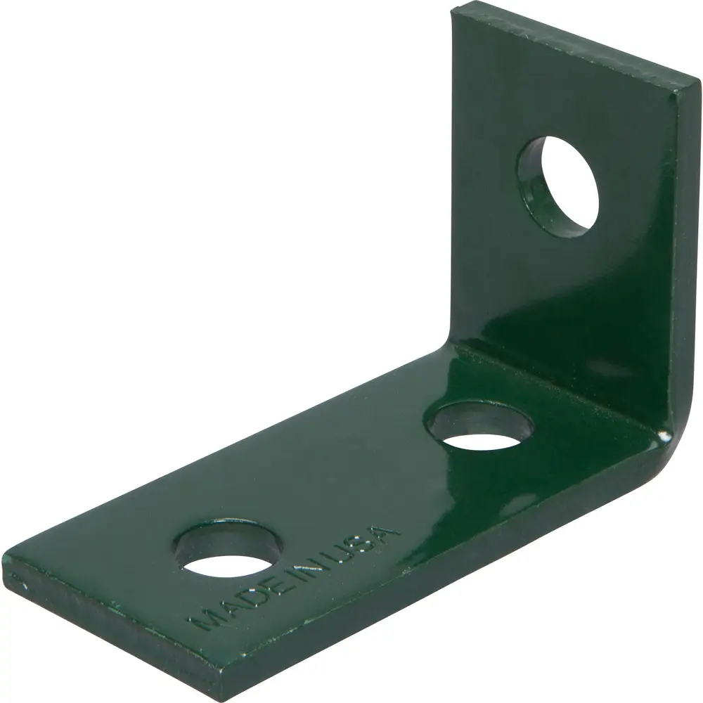 3-Hole Corner Angle Bracket, 3-Way, Galvanized
