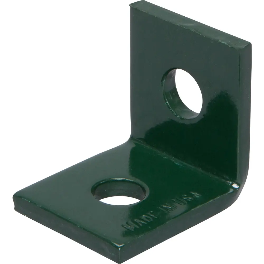 Angle Bracket, 2-Hole Corner, 45°, Galvanized, Steel