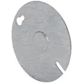 3-1/2" Round Flat Cover, 1/2" KO