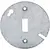 3-1/2" Round Flat Toggle Switch Cover