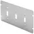 3-Gang Steel Flat, Toggle Switch Cover