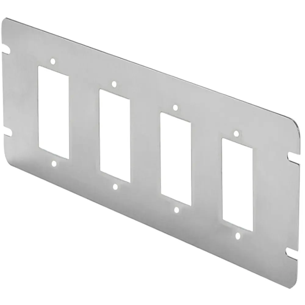 4-Gang Steel Flat, GFCI Cover