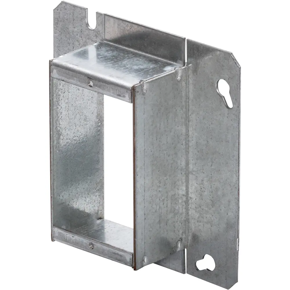 4-11/16" Square Single-Gang Device Ring, 1-1/2" Raised, 11.2 Cu. In.