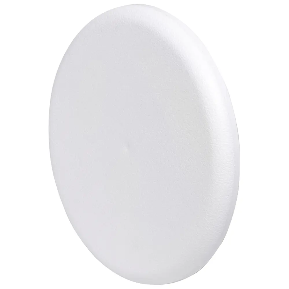 5" Round PVC Ceiling Closure Plate, White