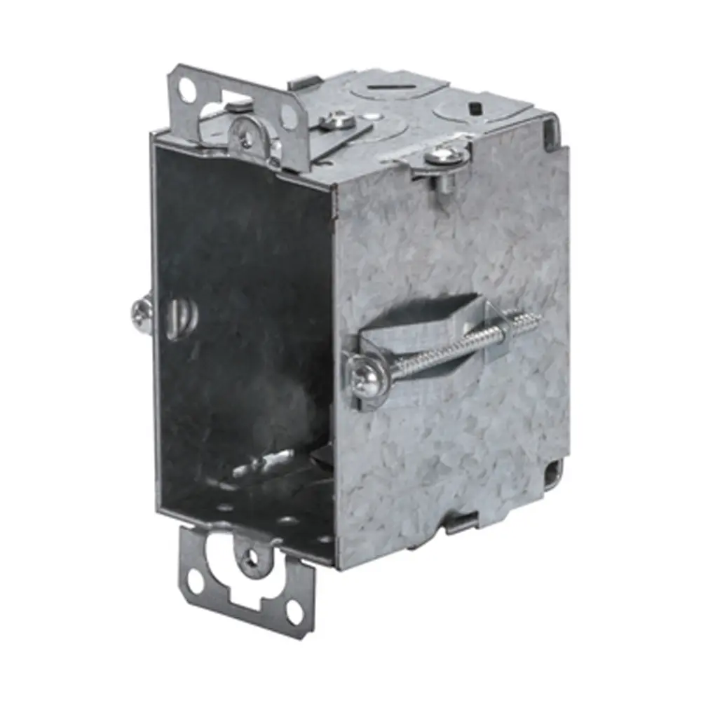 Single-Gang Old Work Gangable Box w/ Non-Metallic Clamps, 2-1/2" Deep