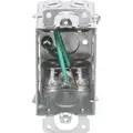 Single-Gang Gangable Box w/ BX/MC Clamps, 2-3/4" Deep,