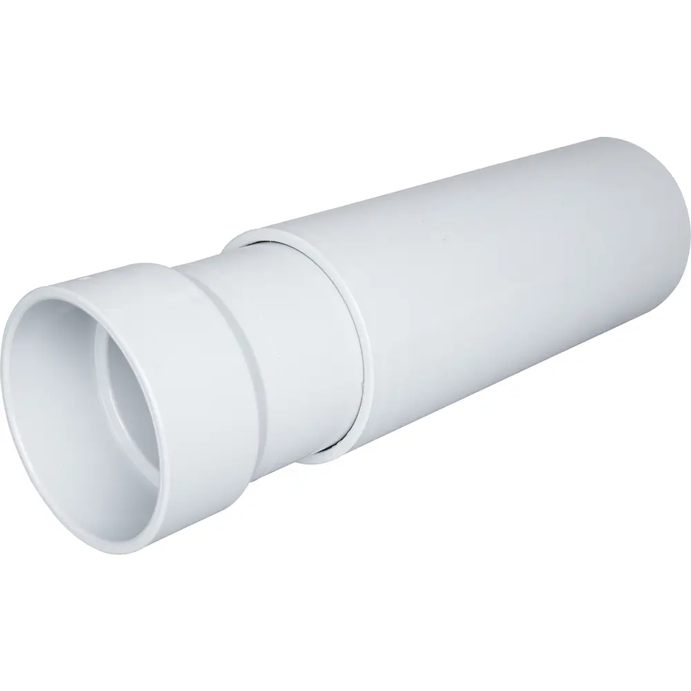 Expansion Coupling, 4 In., PVC, Gray, 2-Piece