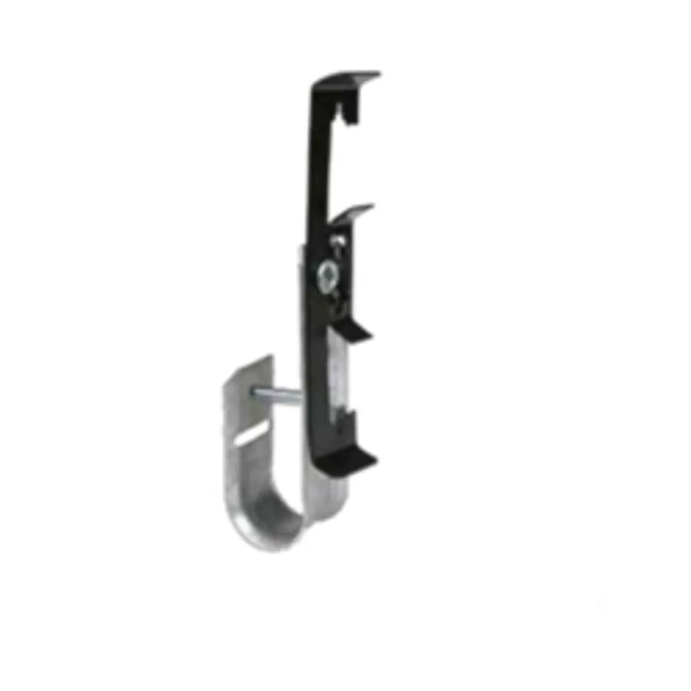 Cable Hook, J-Hook, 1-5/16" , Hammer-On, Steel, Silver w/ Rod Wire Clip