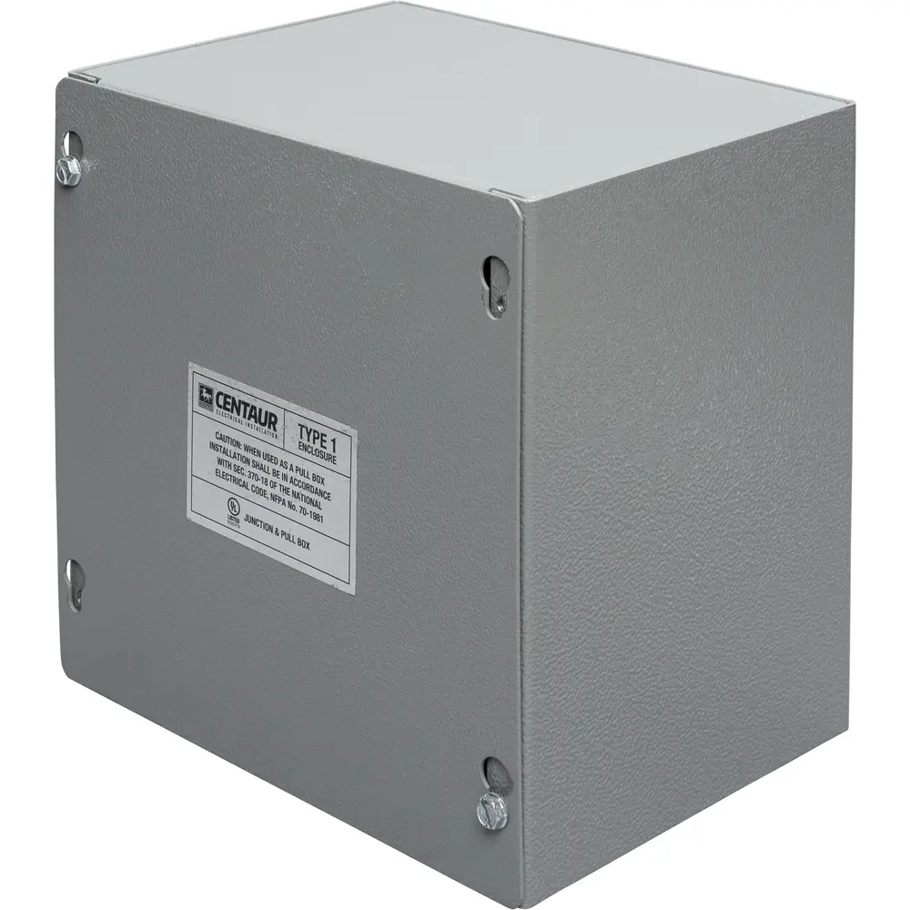 8" x 8" x 6" NEMA 1 Junction Box w/ Screw Cover, No KO
