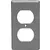 Plastic Handy Box Cover, Duplex Receptacle