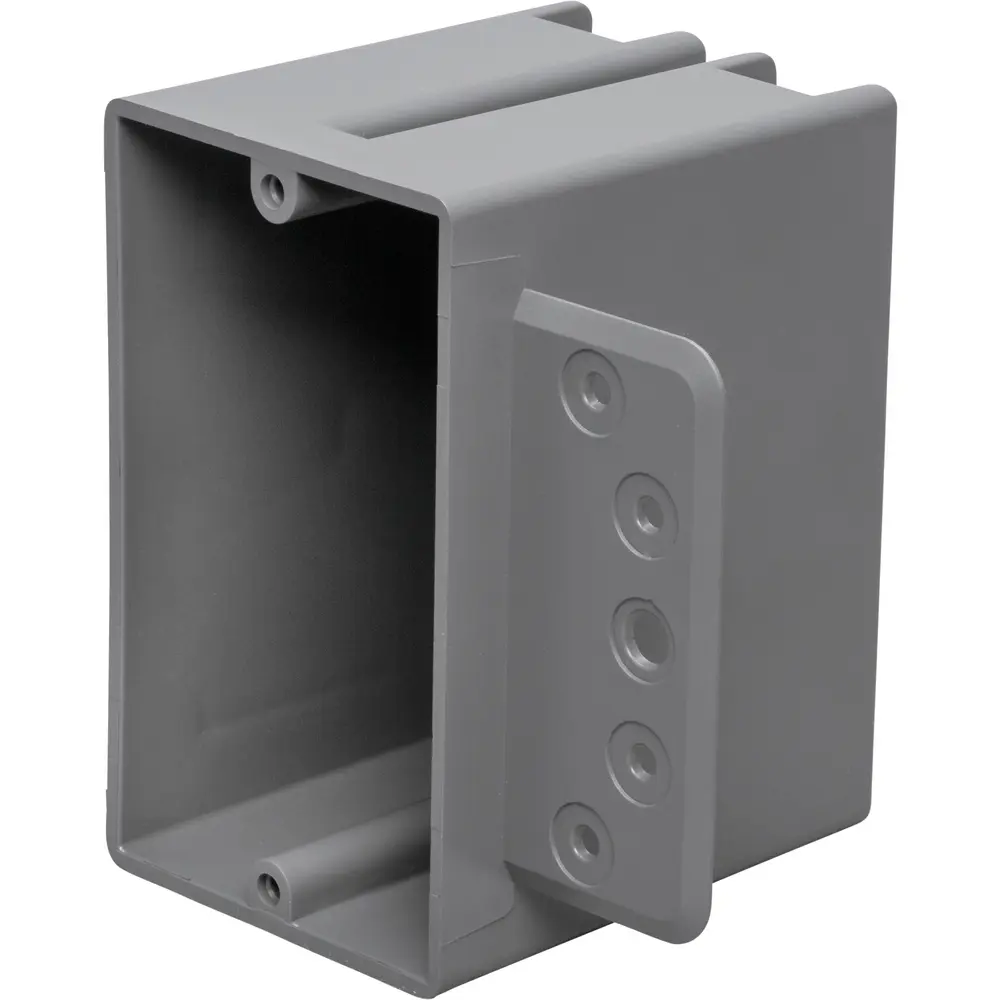 Single-Gang Plastic Switch Box w/ B Bracket, 18 Cu. In.