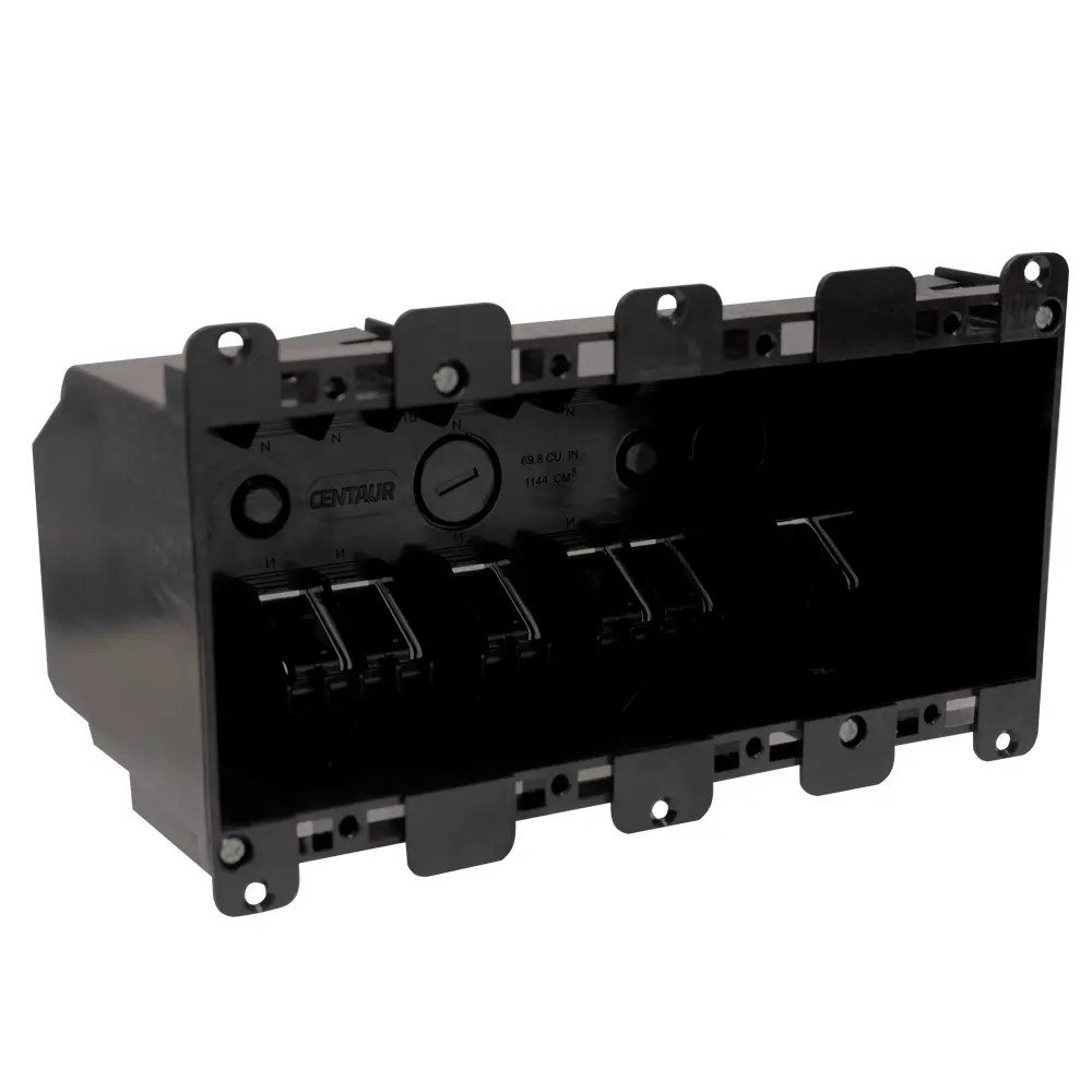 4-Gang Plastic Switch Box, Old Work, 68 Cu. In.