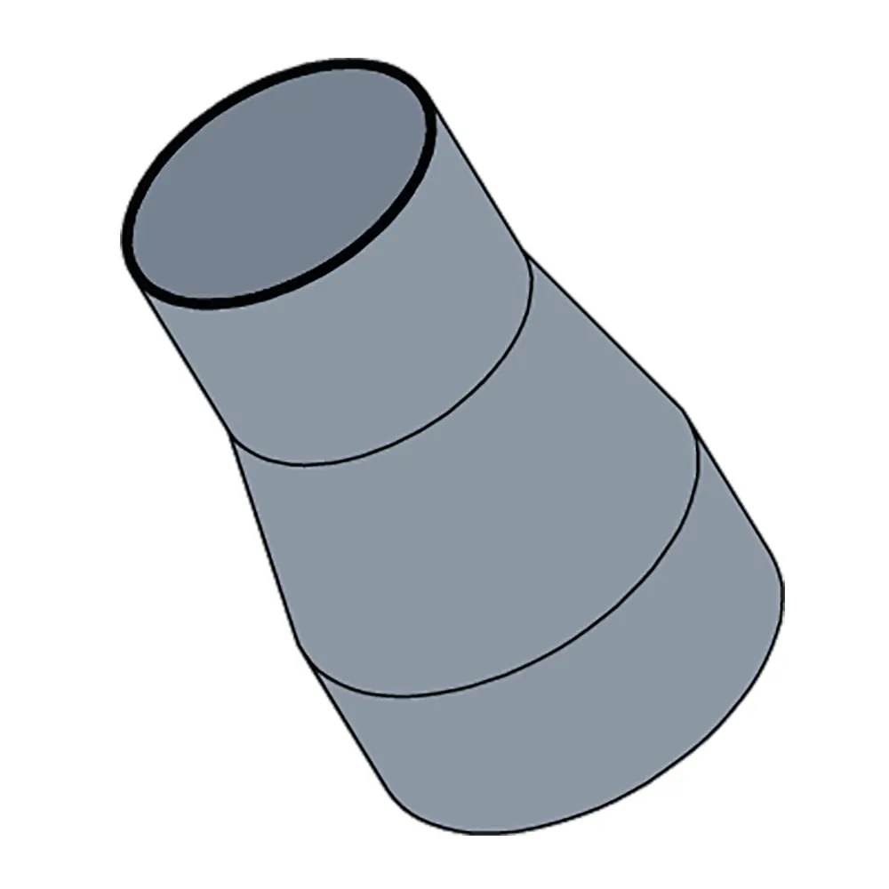 4" x 3-1/2" Fabricated PVC Swedge Reducer Coupling