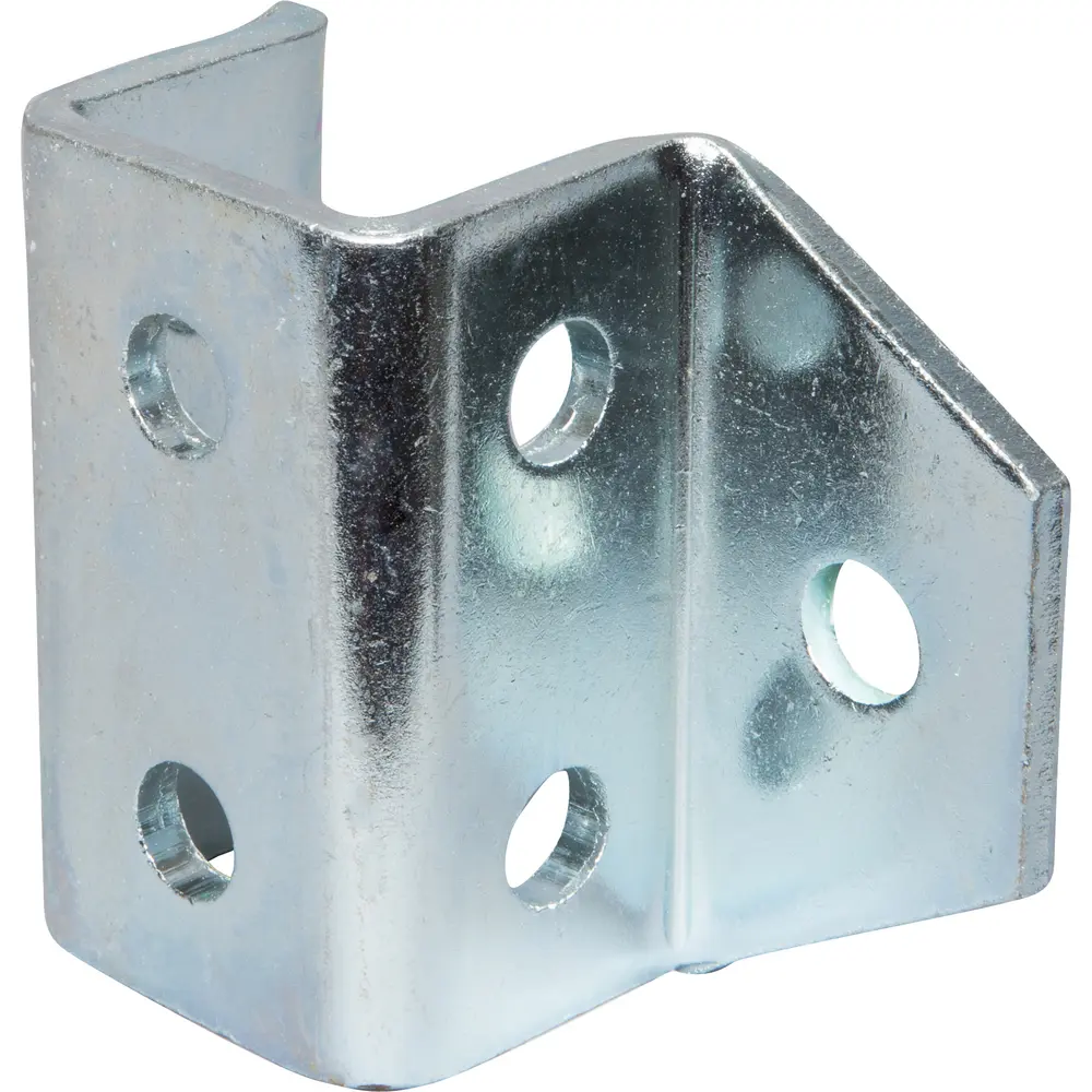 Strut Fitting, 8-Hole U-Fitting Cross, 1-5/8", Electrogalvanized, Steel