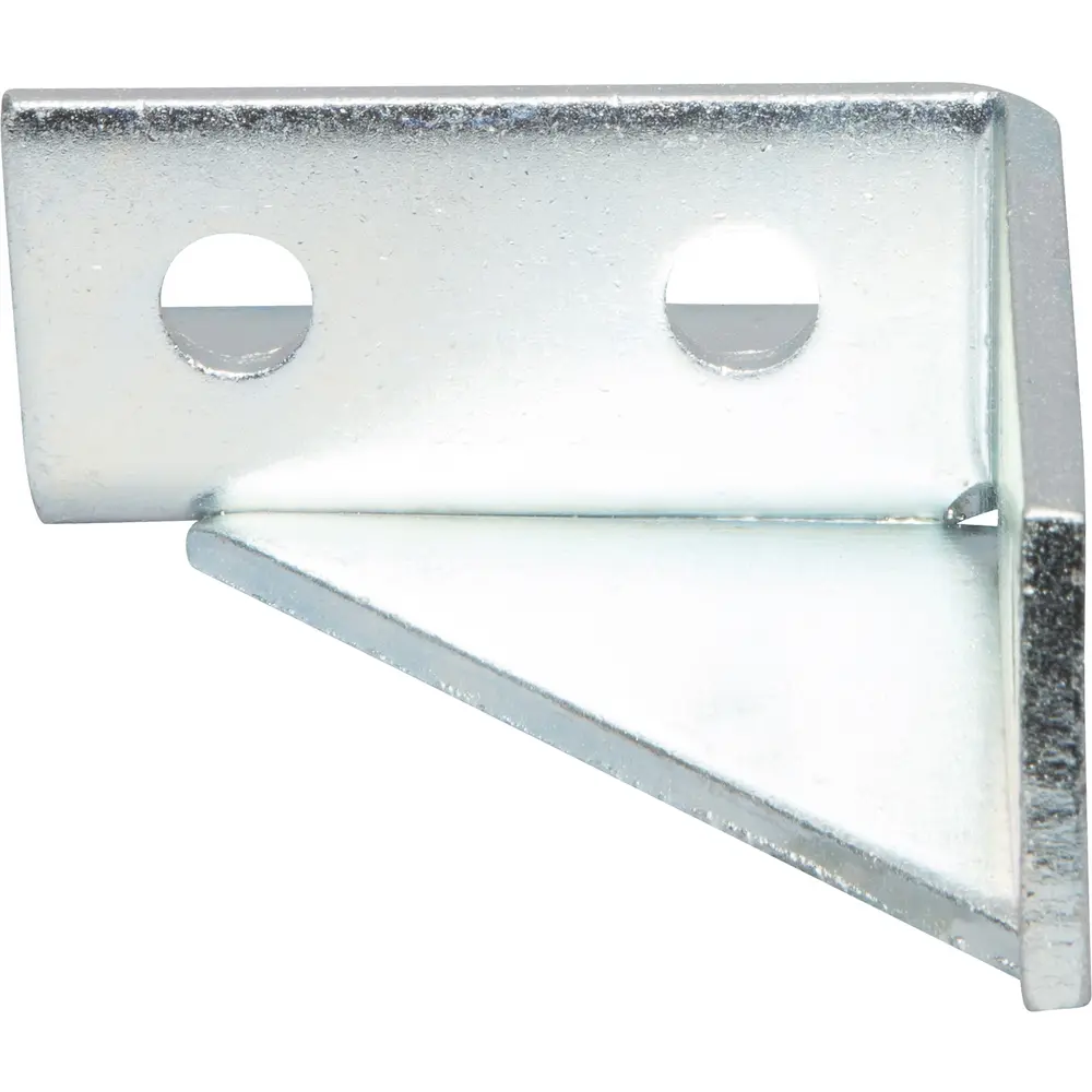Strut Fitting, 6-Hole Gusset Left Wing, Single Corner, Steel