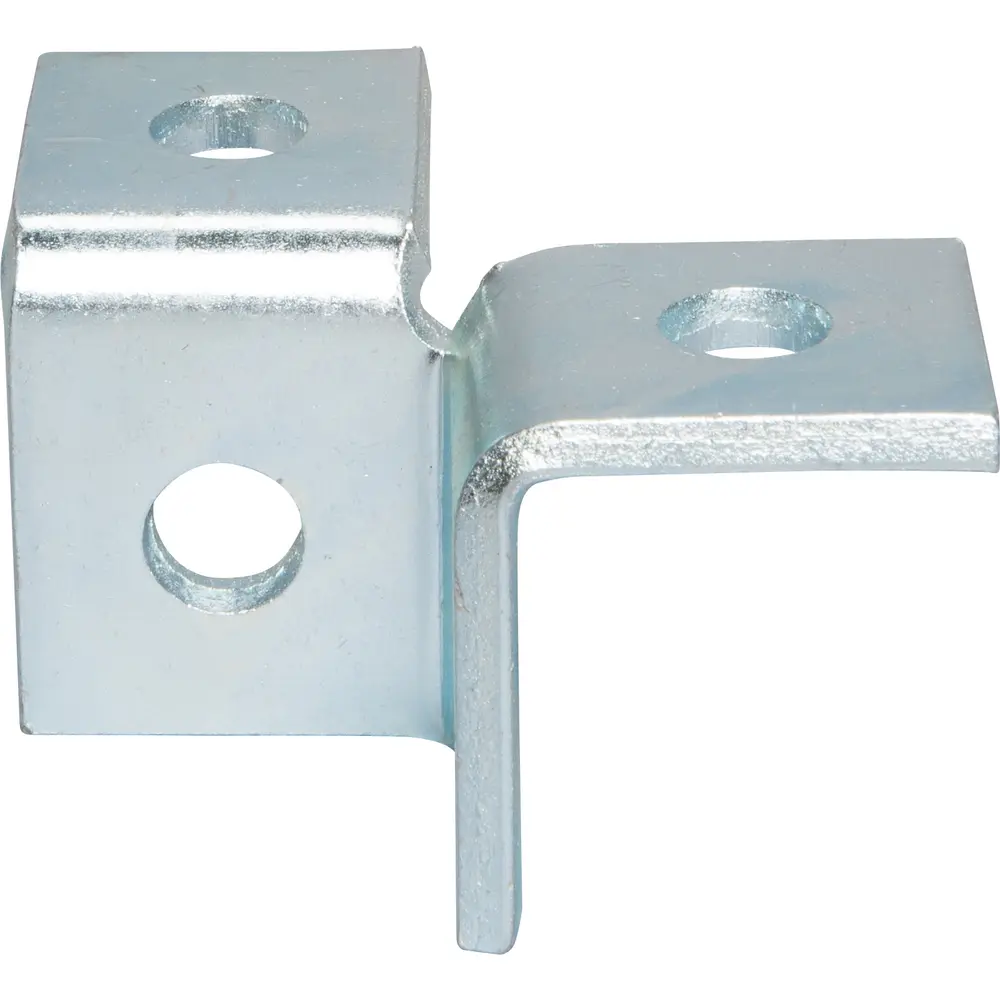 Strut Fitting, 4-Hole Wing, Double Corner, Steel