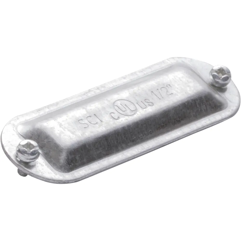 Conduit Body Cover, 2-1/2 In. - 3 In., Raised Dome, Stamped Steel, Gray