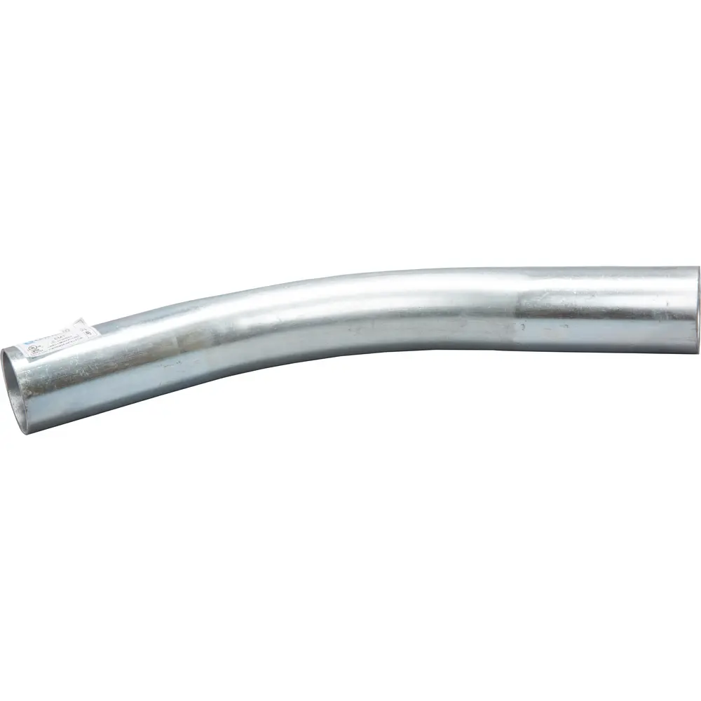 EMT Conduit Elbow, 1-1/2 in., 45°, Galvanized, Plain End, Steel