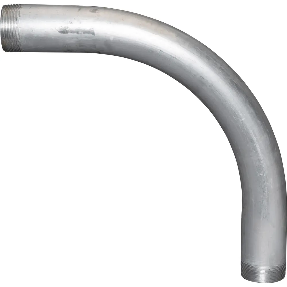 Rigid Conduit Elbow, 3 in., 90°, Threaded, Aluminum