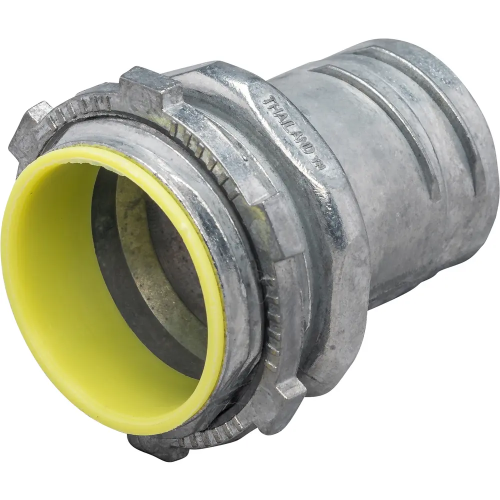 1/2 in. Screw-In Flex to Box Insulated Coupling, Die-Cast Zinc