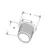 Conduit Nipple, Chase, 3/4 In., Die-Cast Zinc, Gray, Insulated