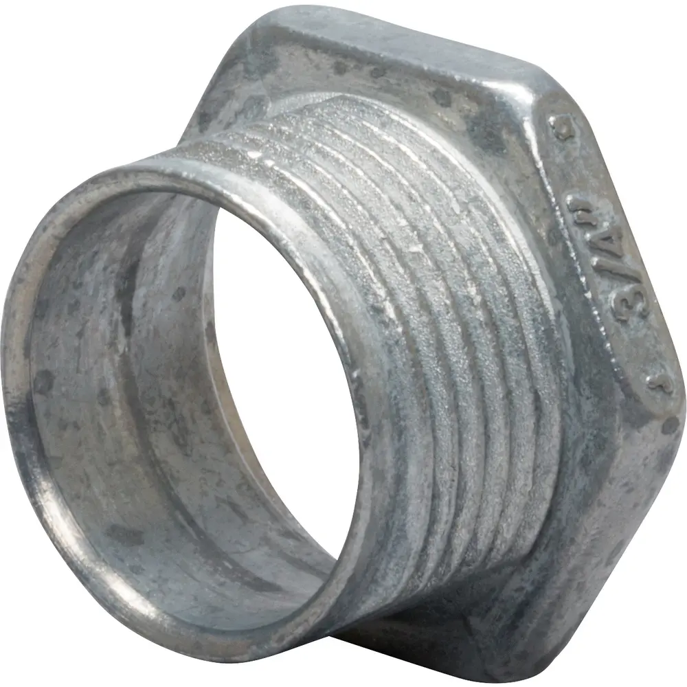 Conduit Nipple, Chase, 3/4 In., Die-Cast Zinc, Gray