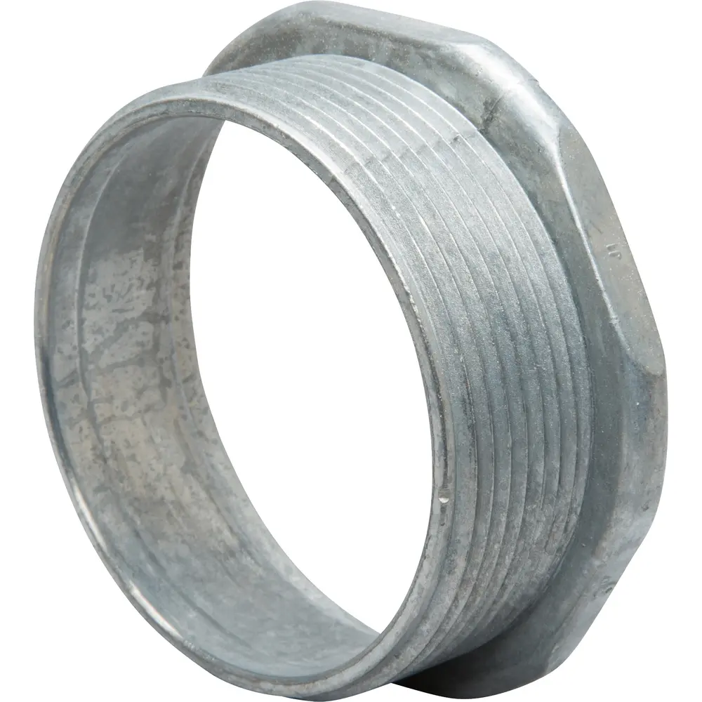 Conduit Nipple, Chase, 3 In., Die-Cast Zinc, Gray