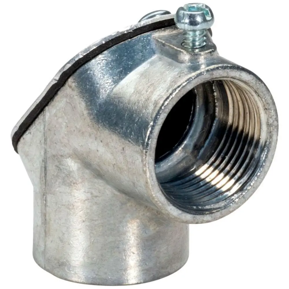 Pulling Elbow, EMT/Rigid, 1/2 In., 90°, Combination, Die-Cast Zinc w ...