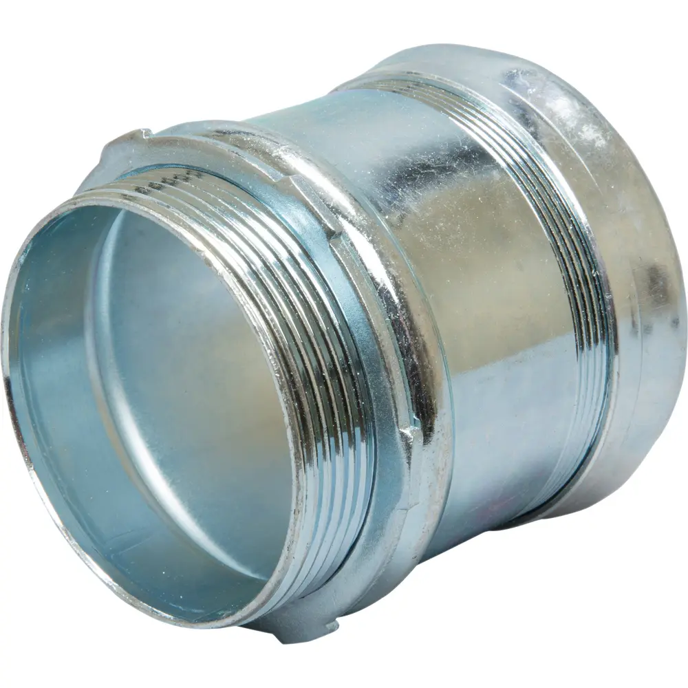 Compression Connector, EMT, 3 In., Steel, Gray