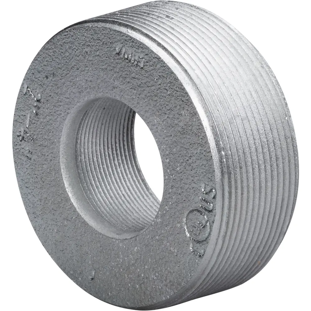 Reducer, 3-1/2 In. to 2-1/2 In., Malleable Iron, Gray