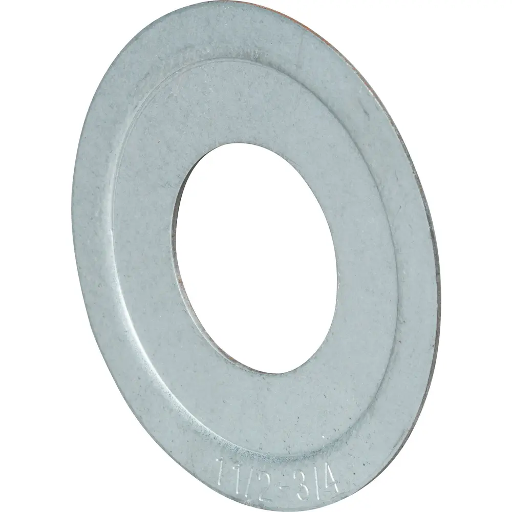 Reducer, Washer, 1-1/2 In. to 1/2 In., Steel, Gray