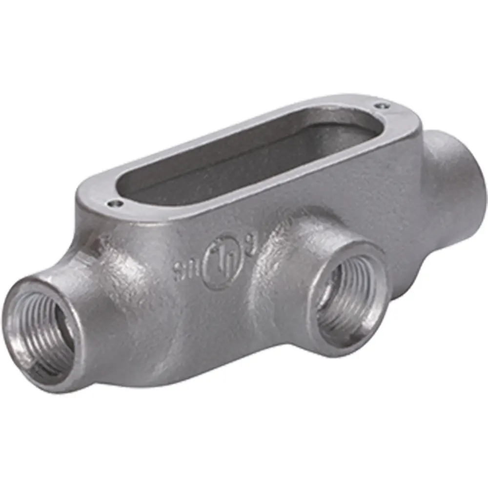 1/2 in. T, Conduit Body, Malleable Iron
