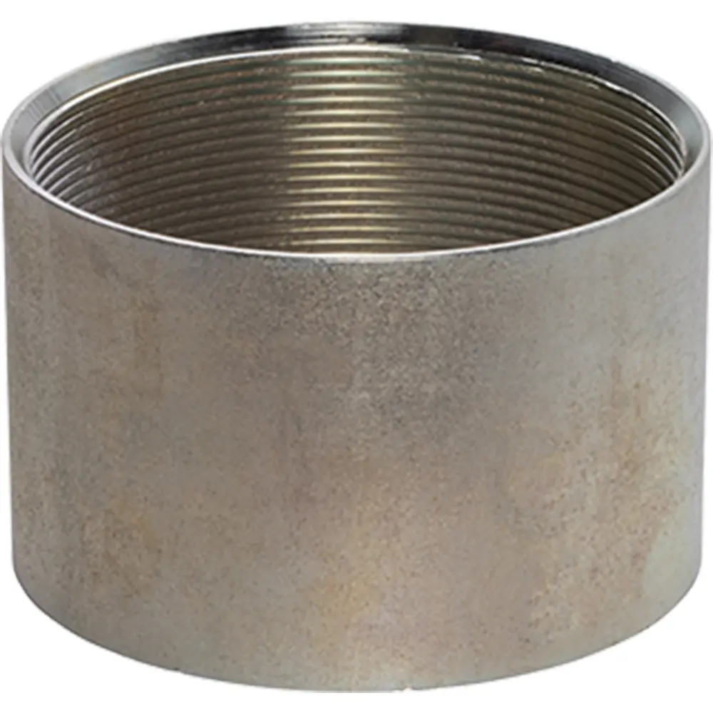 Rigid Coupling, 5 In. Threaded, Steel, Gray