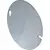 4" Octagon Box Cover, Round, Flat Blank, Steel