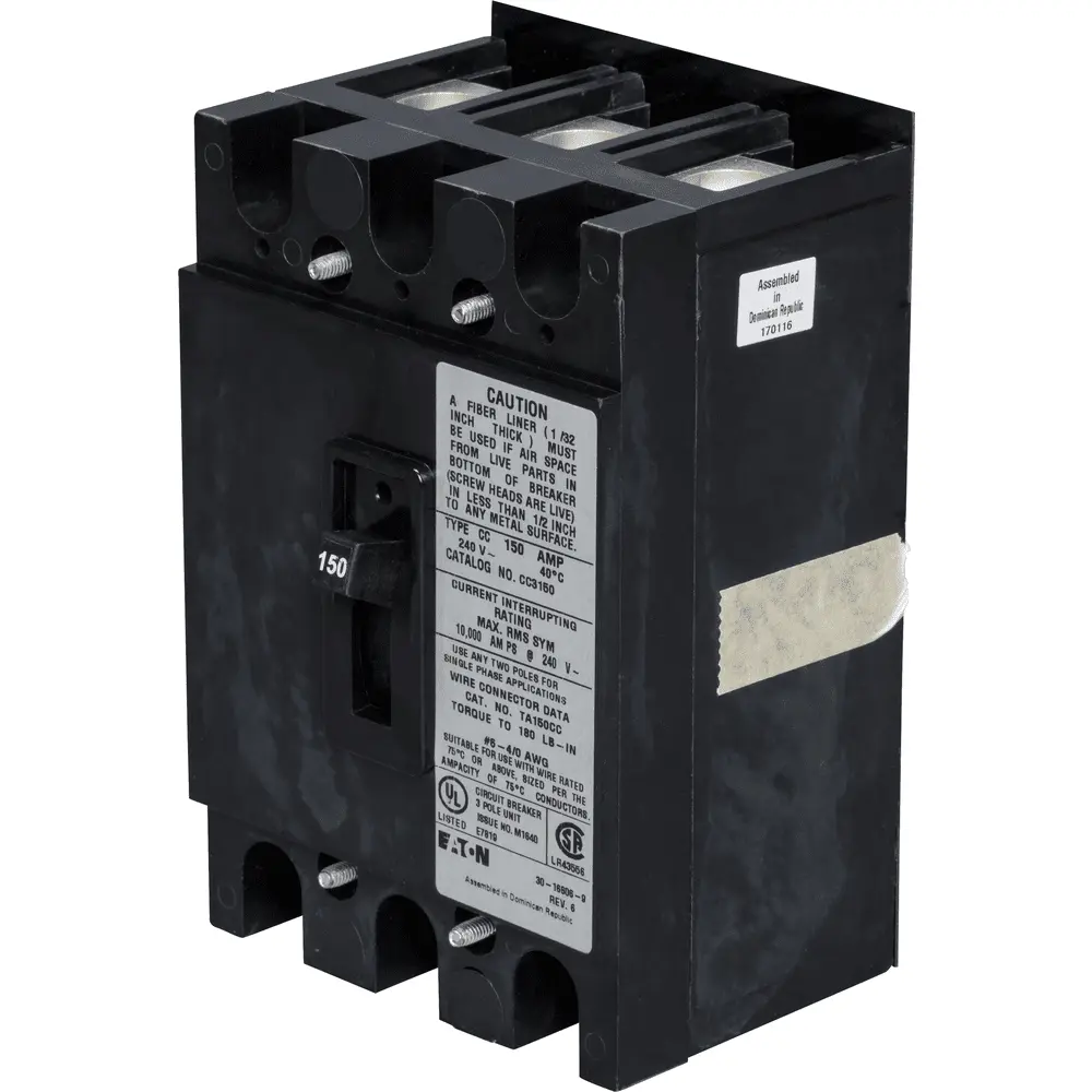 150 A 2-Pole 240 VAC CC Molded Case Circuit Breaker