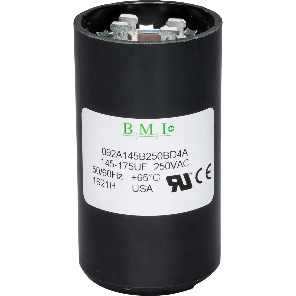 Motor Start Capacitor, 220/250 VAC, 145-175 uF