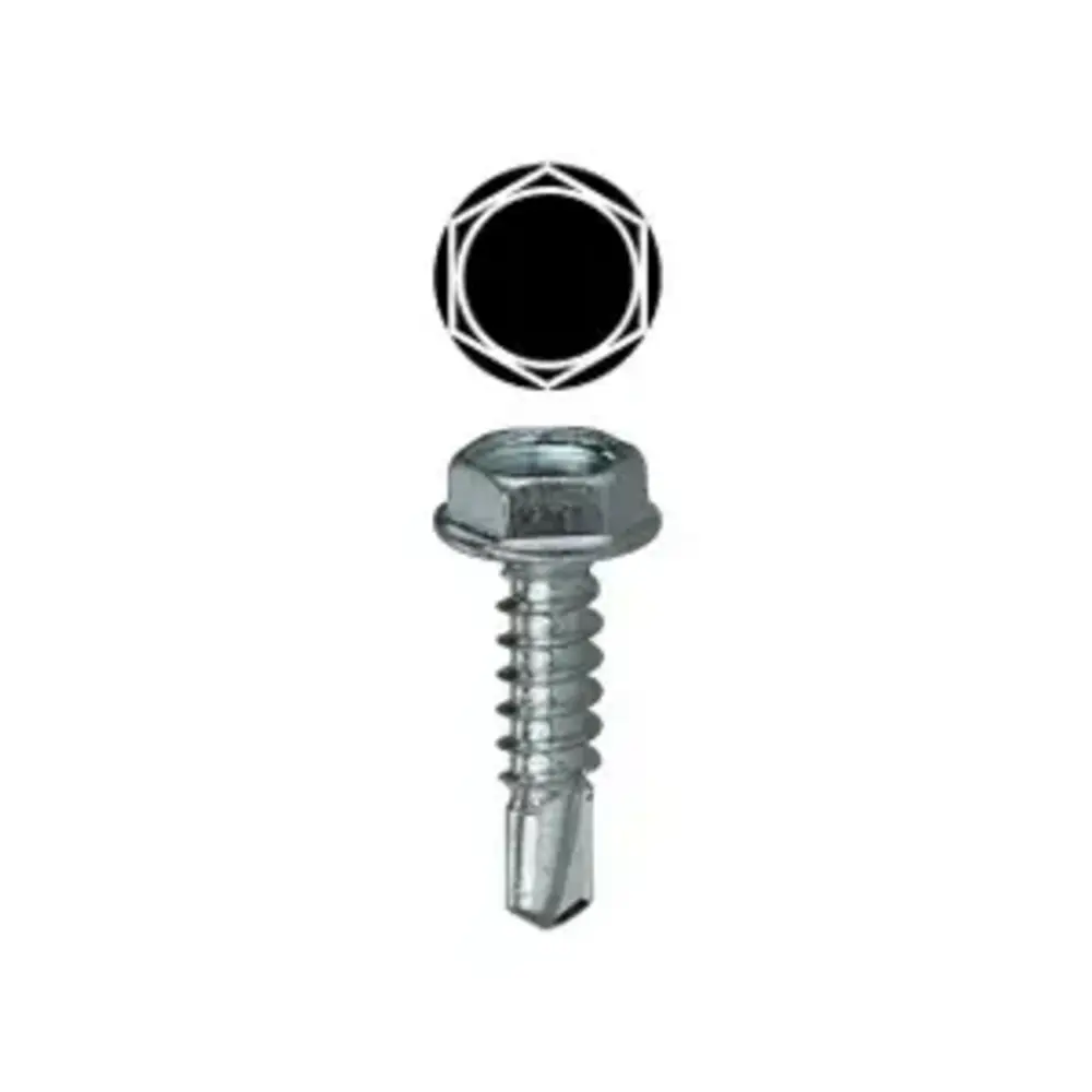 #10 x 1/2" Hex Washer Head Self Drilling Screw