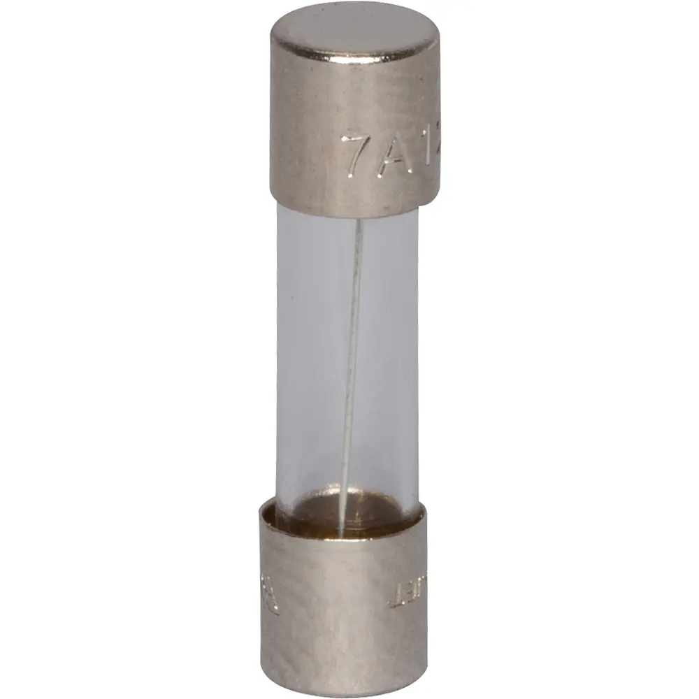 7 A 5mm x 20mm, Fast-Acting, Glass Tube Fuse, 125 VAC