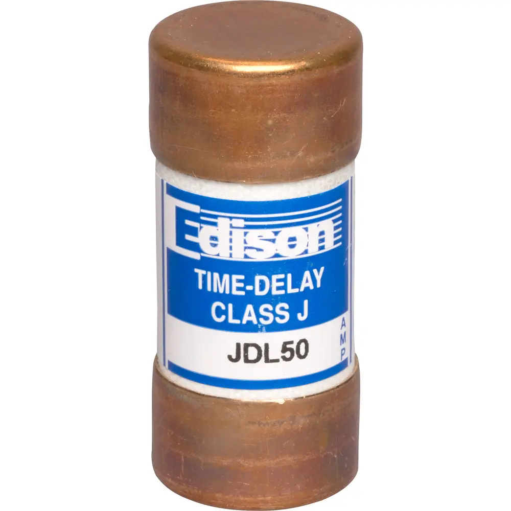 50 A Class J Time-Delay Fuse, Dual-Element, 600 VAC