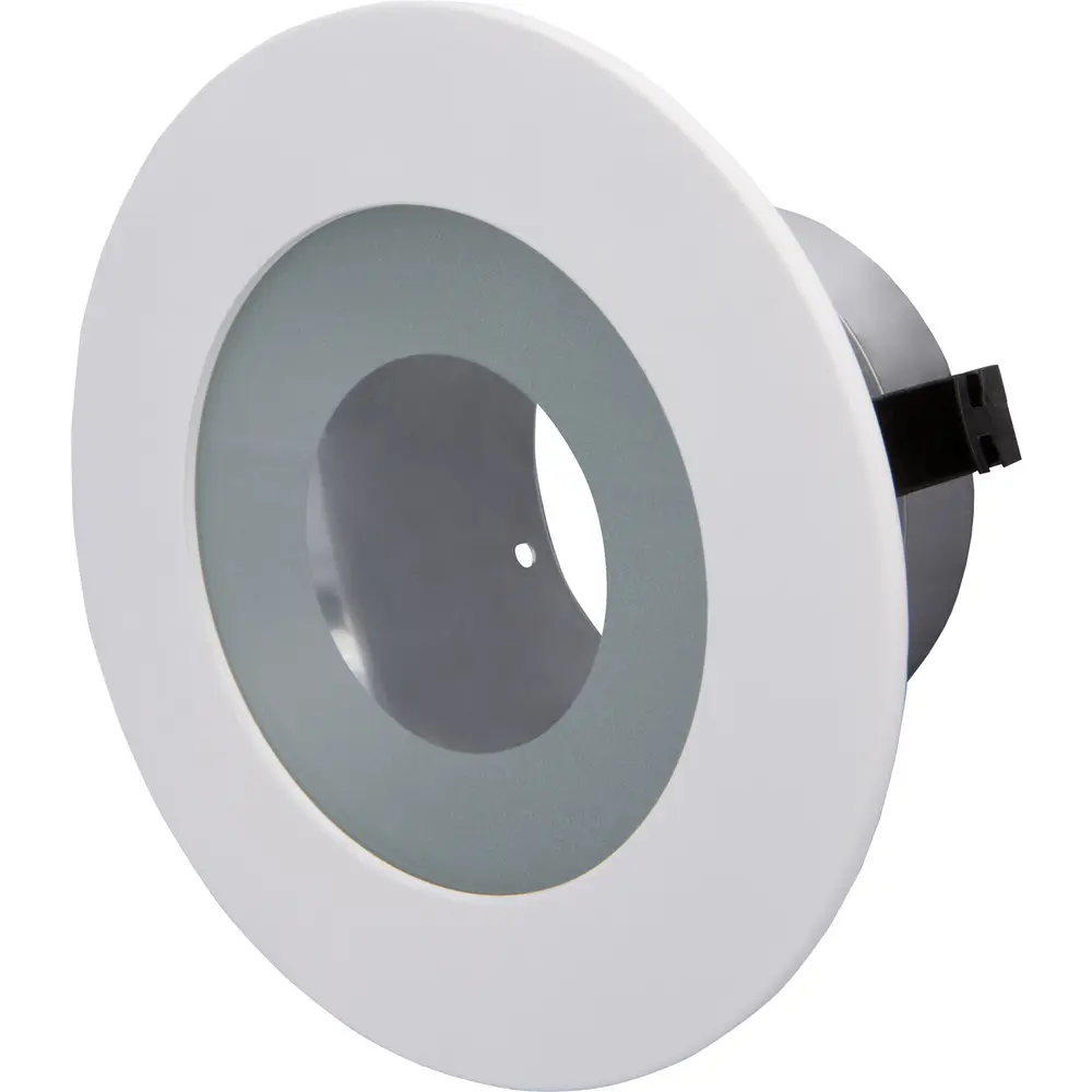 4" Incandescent Trim, Semi-Frosted Lens with Reflector, Chrome/White
