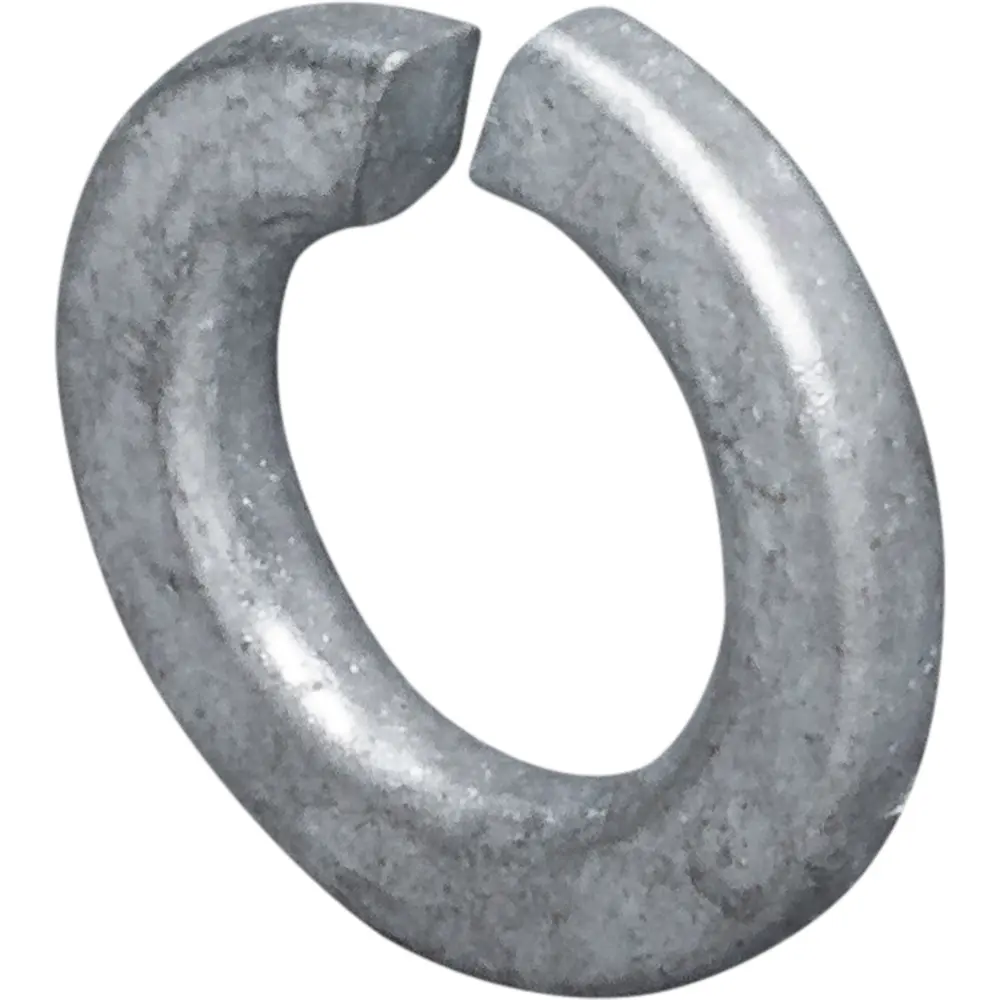 1/2" Lock Washer, Galvanized, Jar of 100