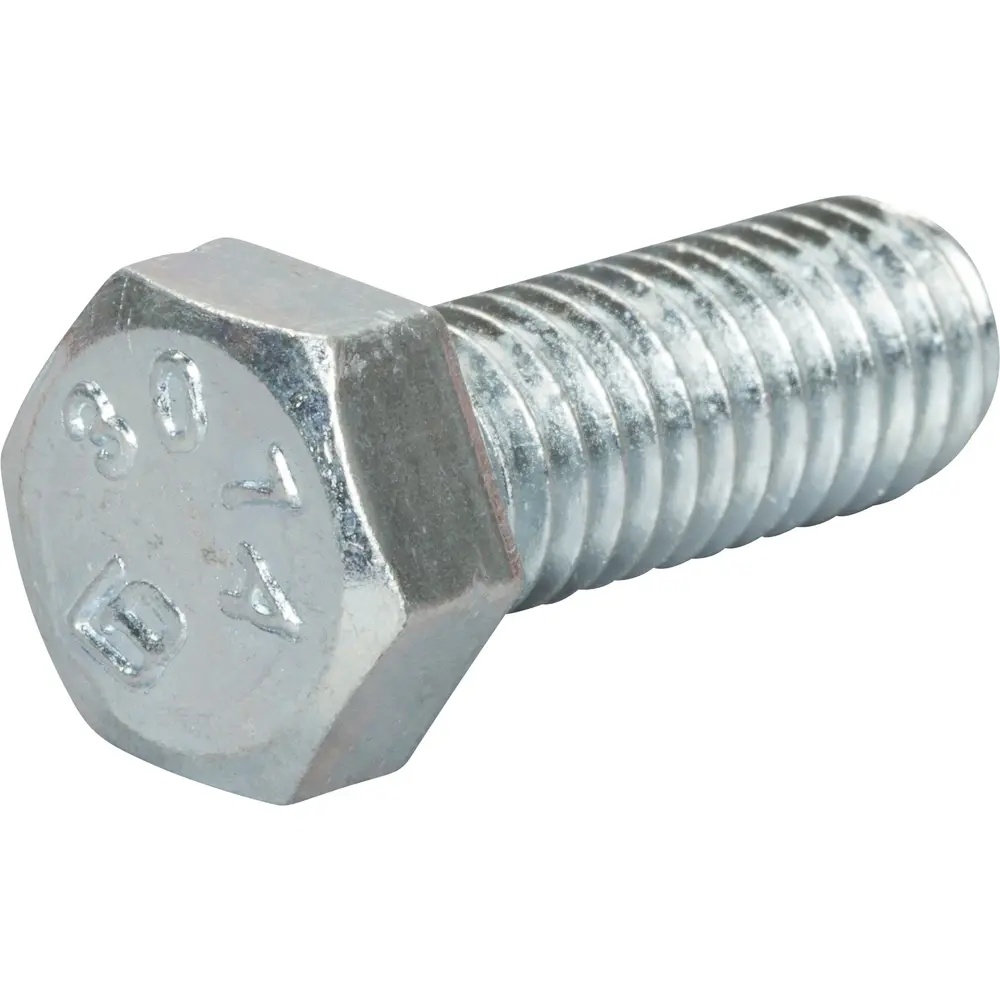 3/8" x 1" Hex Grade 2 Bolt, Fully Threaded, Jar of 100